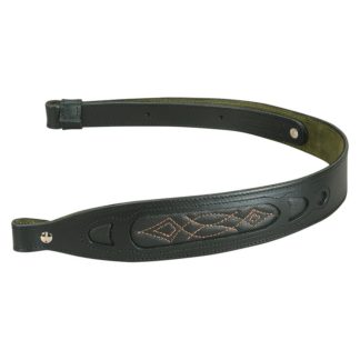 Black Veg-Tan Leather Rifle Sling – SN27-BLK